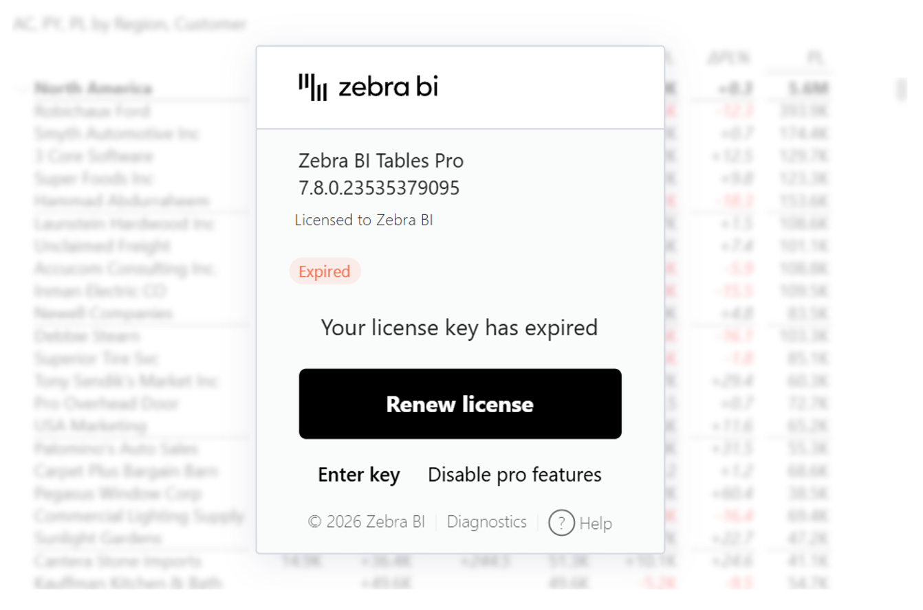 How to enter your Zebra BI license key | Zebra BI Knowledge Base
