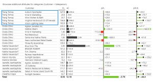 Text columns | Zebra BI Knowledge Base
